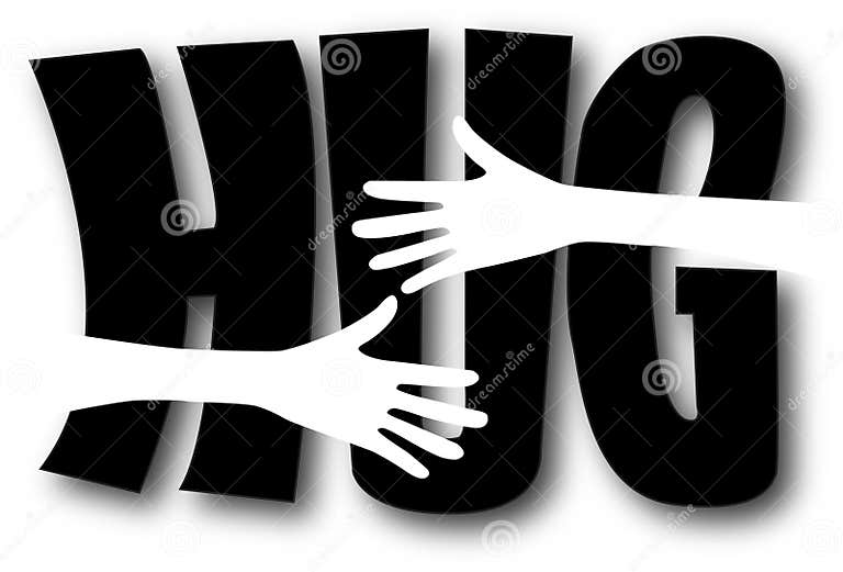 A big hug stock illustration. Illustration of fingers - 49227265