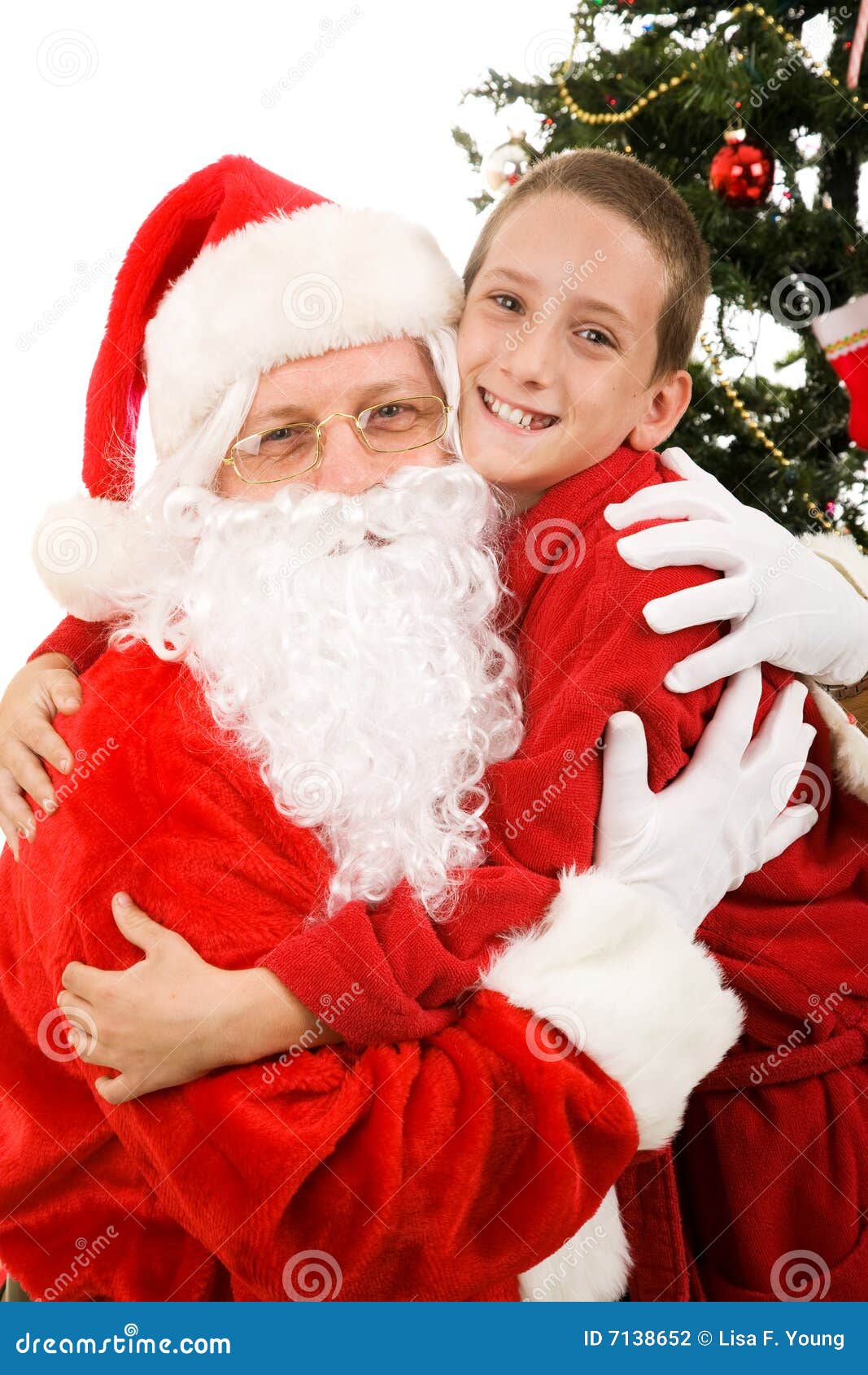 Big Hug for Santa stock photo. Image of santa, people - 7138652