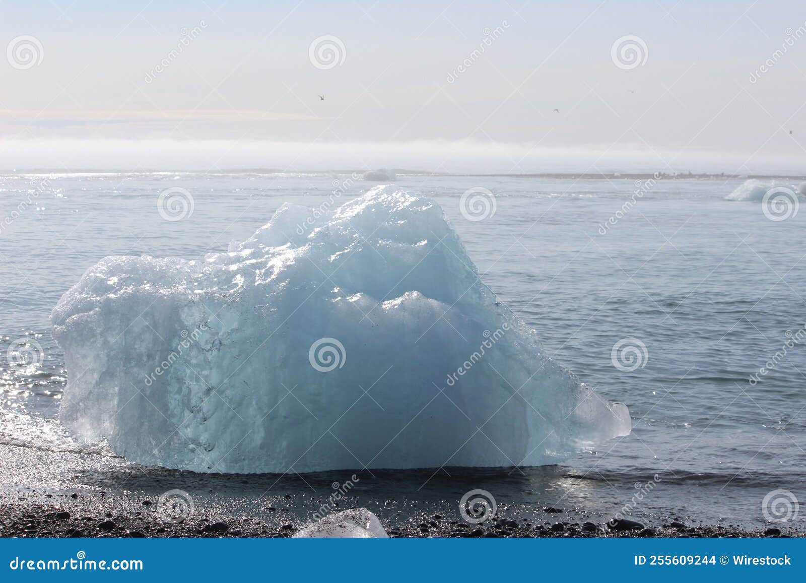 Big Ice Piece at the Shore of an Ocean Stock Photo - Image of arctic ...