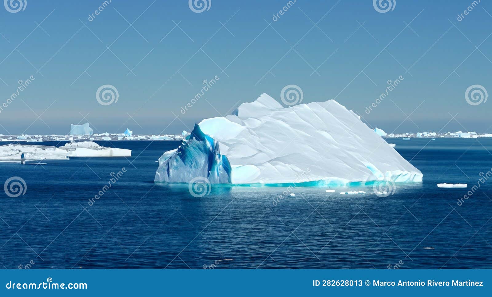 Big Iceberg and Ice Mountains in Antarctica in High Resolution Stock ...