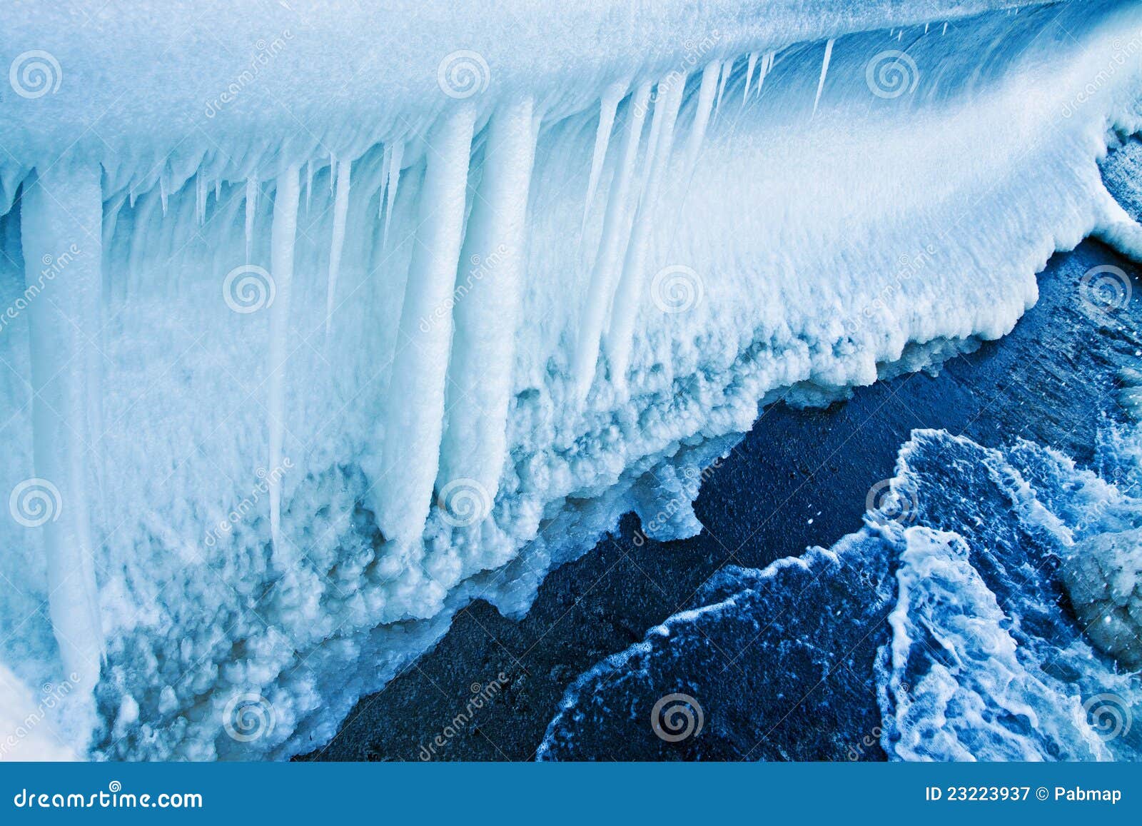 Big icicles stock image. Image of winter, waves, freezing - 23223937