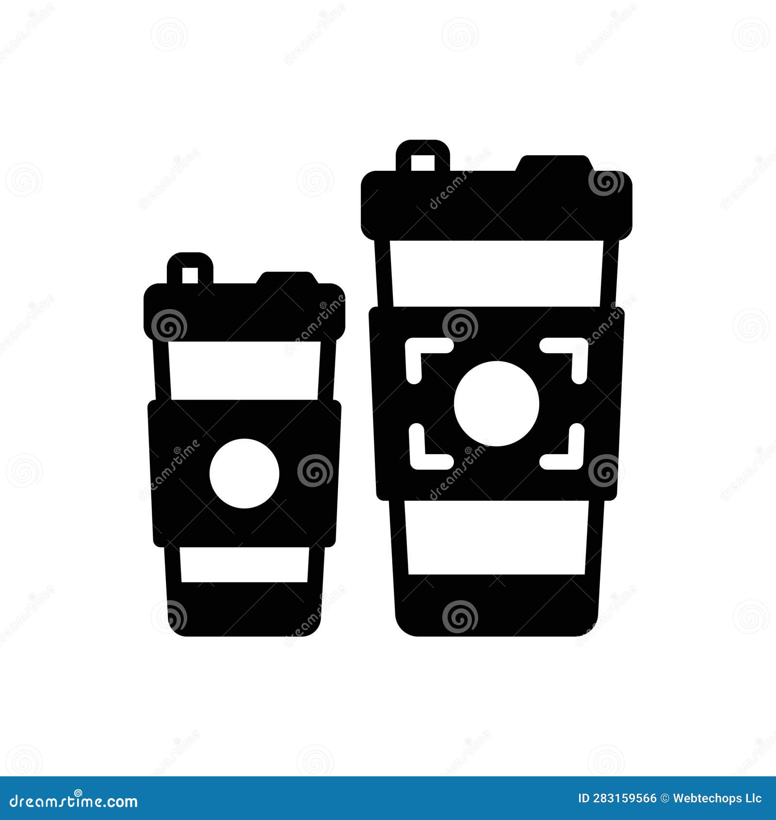 Black Solid Icon for Big, Volumetric and Vast Stock Vector ...