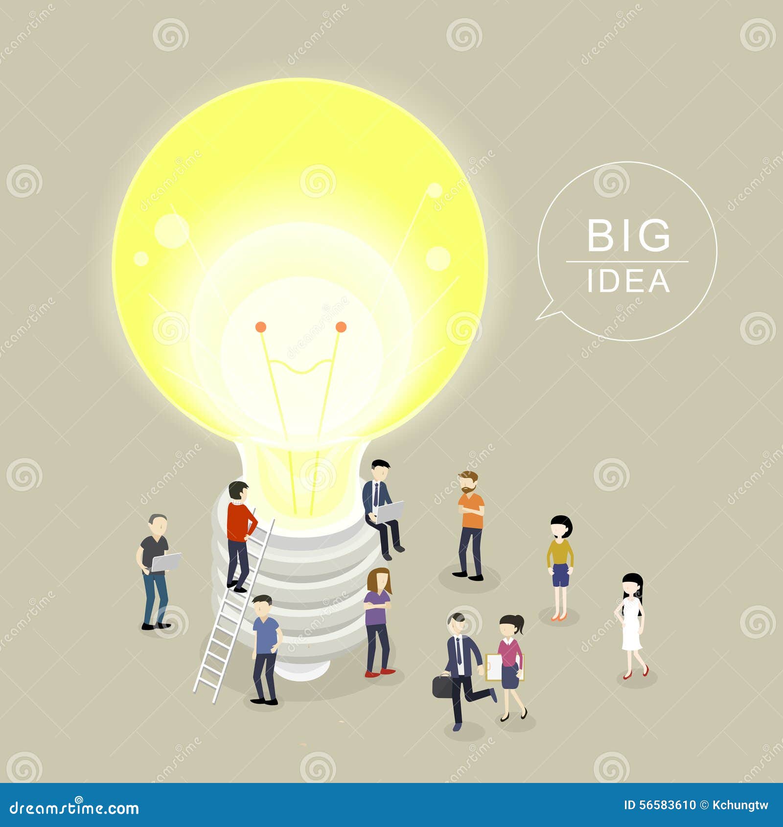 Big idea concept stock vector. Illustration of abstract - 56583610