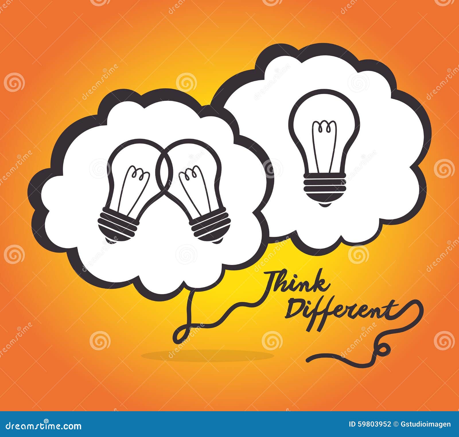 Big Idea, Creative and Intelligence Stock Vector - Illustration of bulb ...