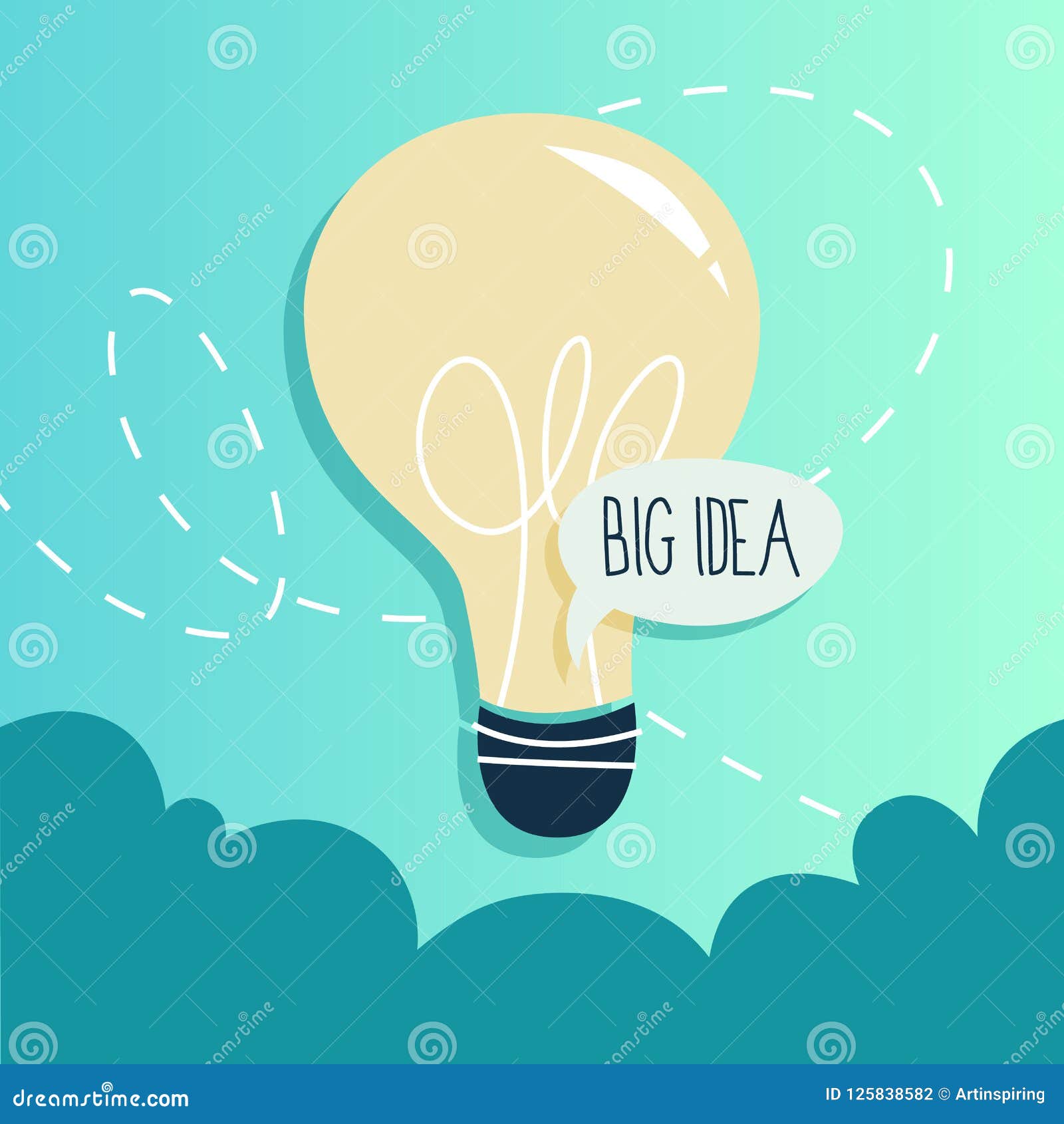 Big Idea and Creative Mind Concept Illustration Stock Vector ...