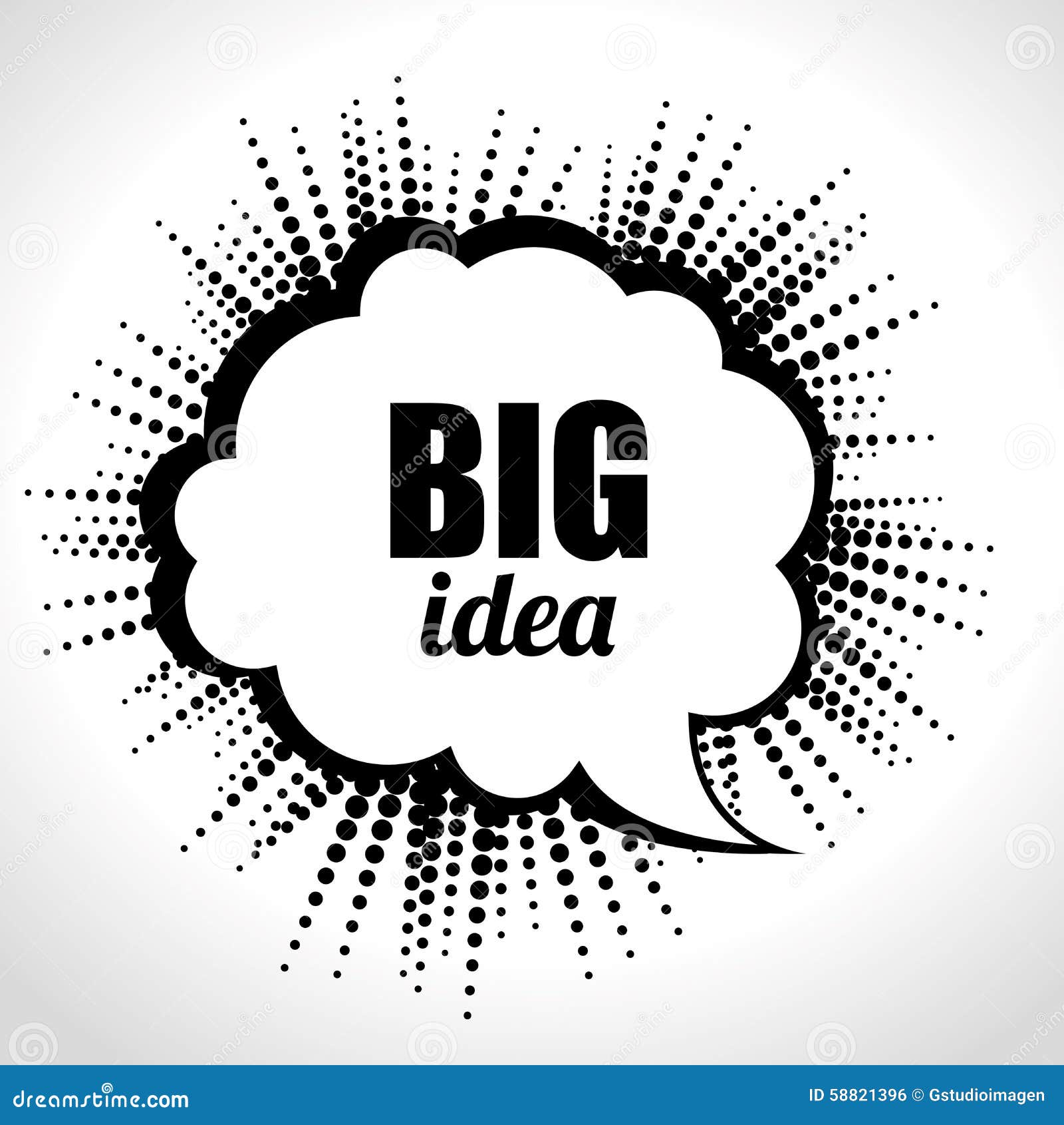 Big idea design. stock vector. Illustration of cerebral - 58821396