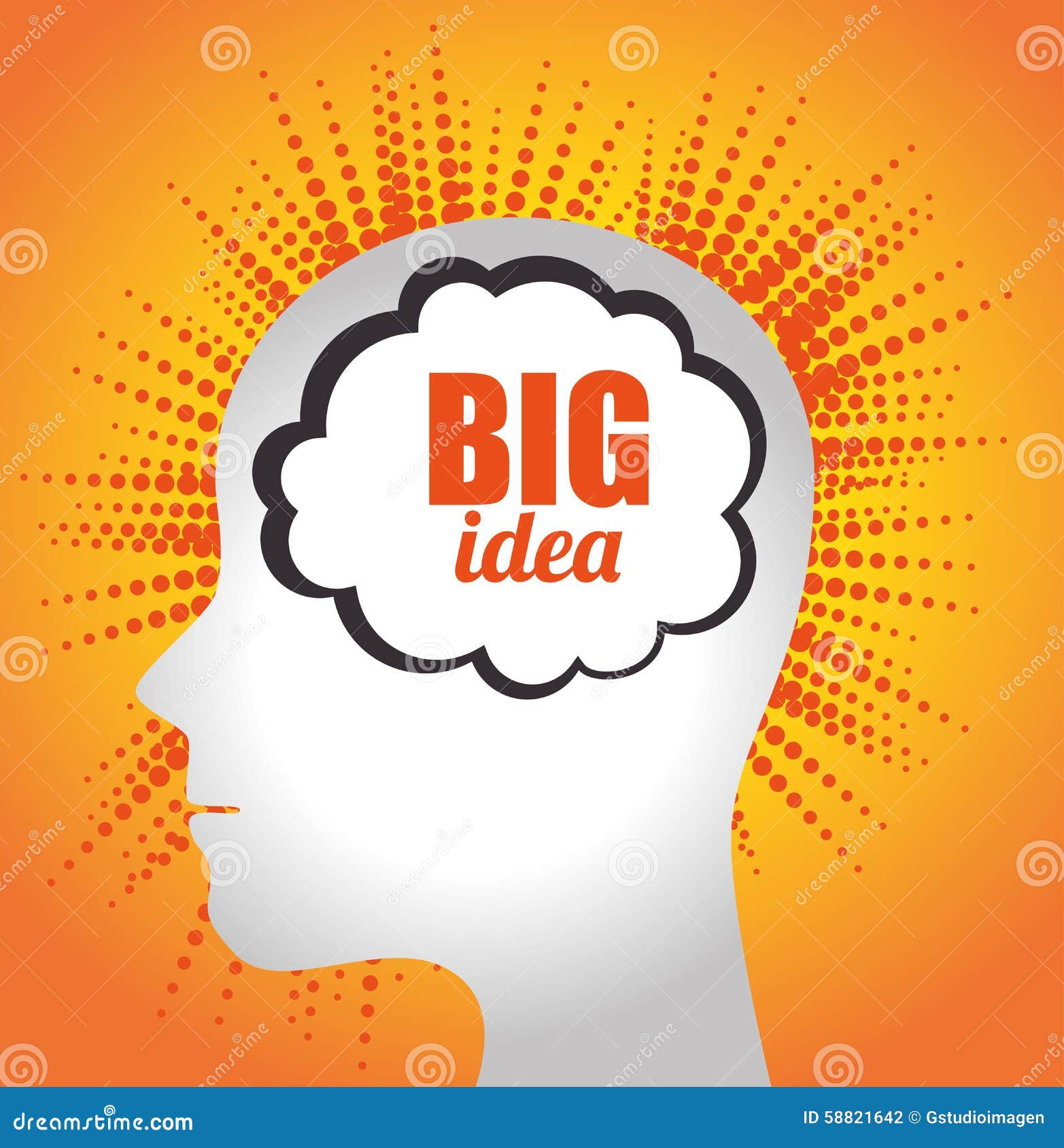 Big idea design. stock vector. Illustration of bulb, creativity - 58821642