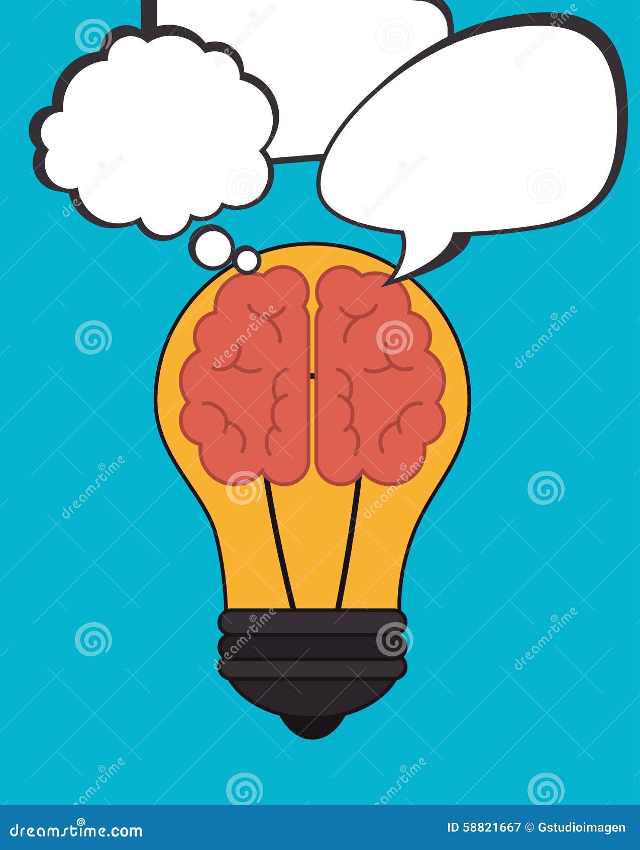 Big idea design. stock vector. Illustration of intelligence - 58821667