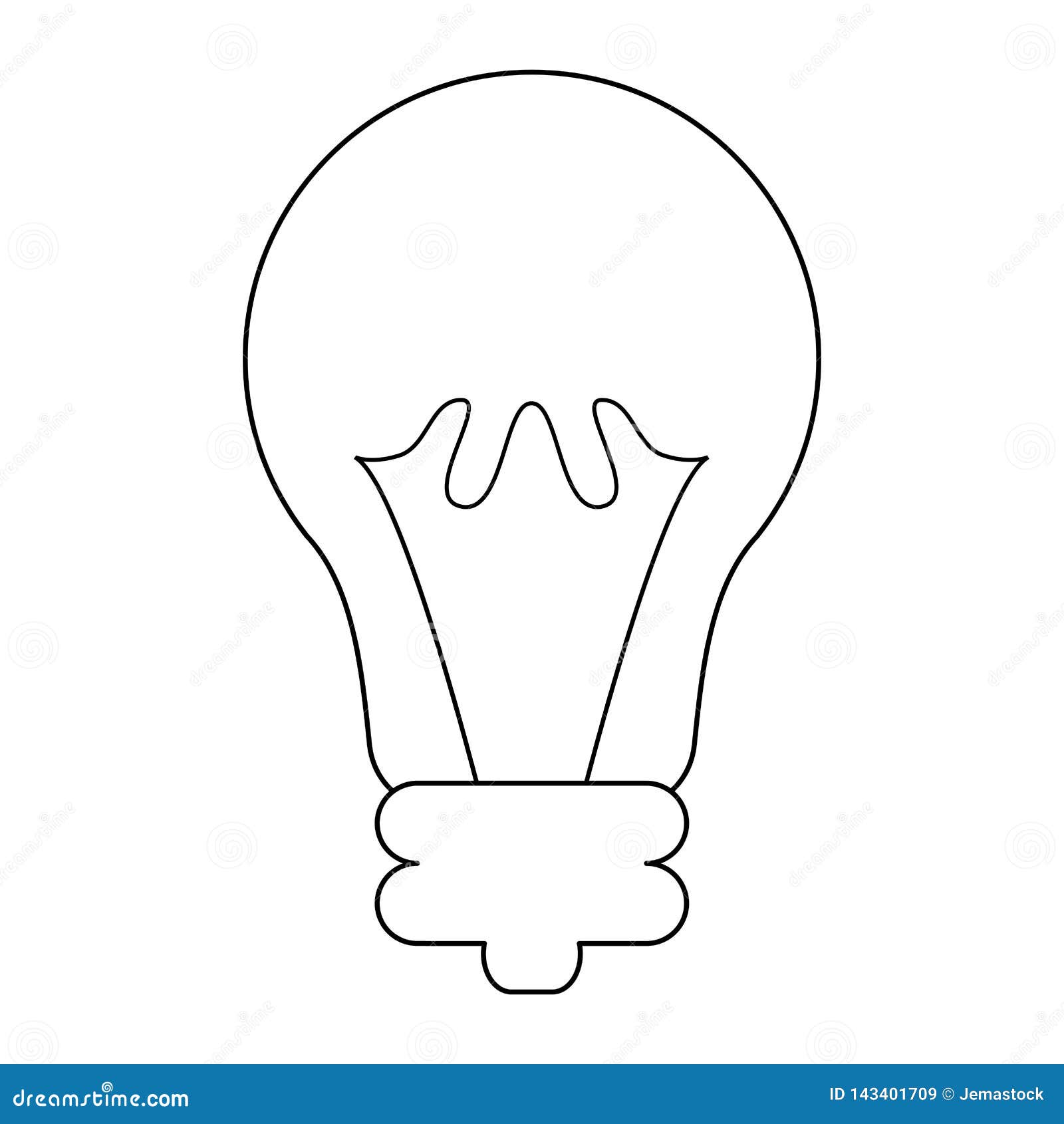 Big Idea Symbol in Black and White Stock Vector - Illustration of ...