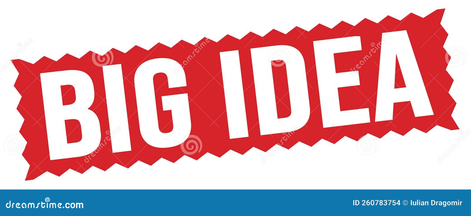BIG IDEA Text Written on Red Stamp Sign Stock Illustration ...