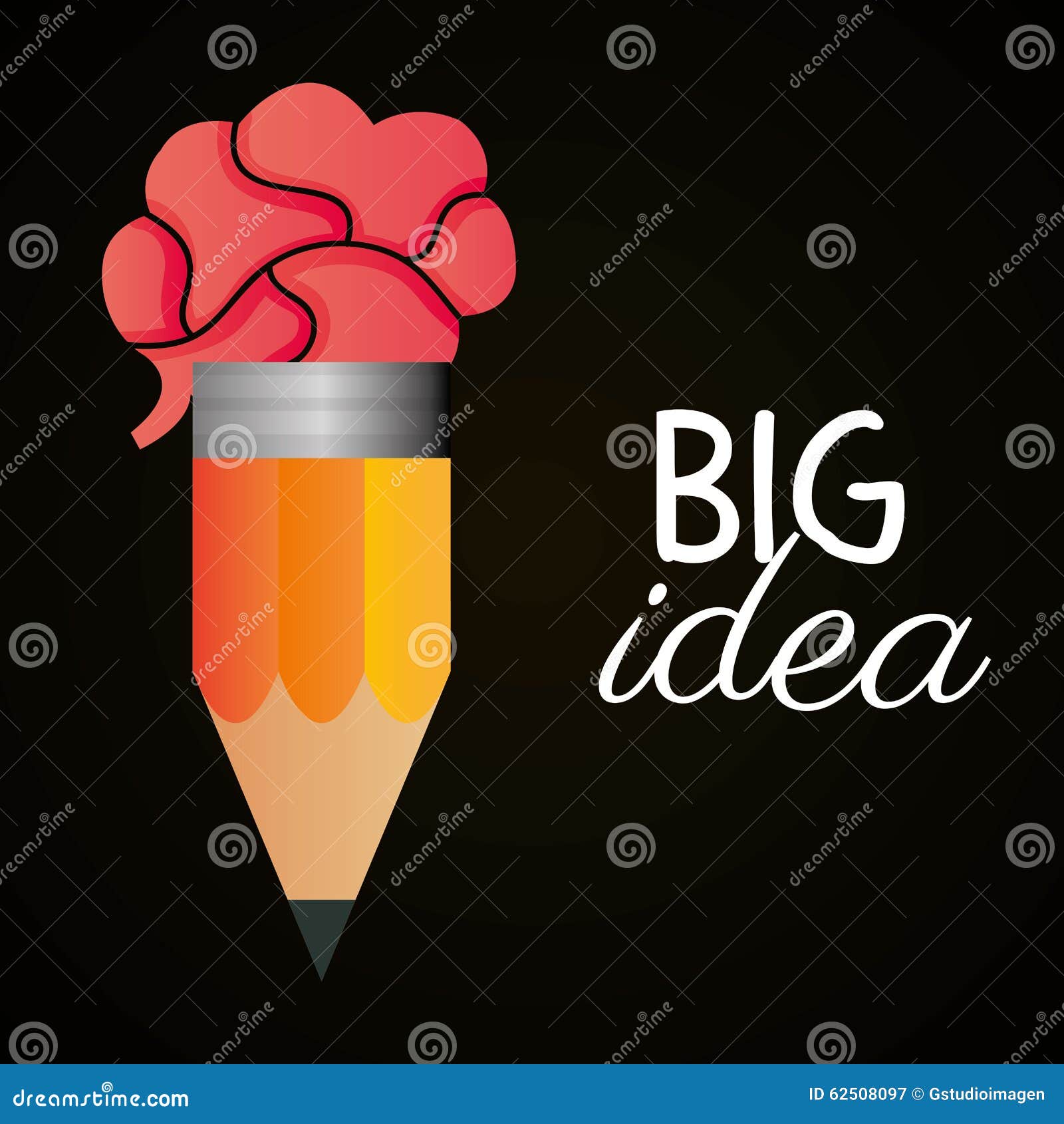 Big Ideas Graphic Design with Icons Stock Illustration - Illustration ...