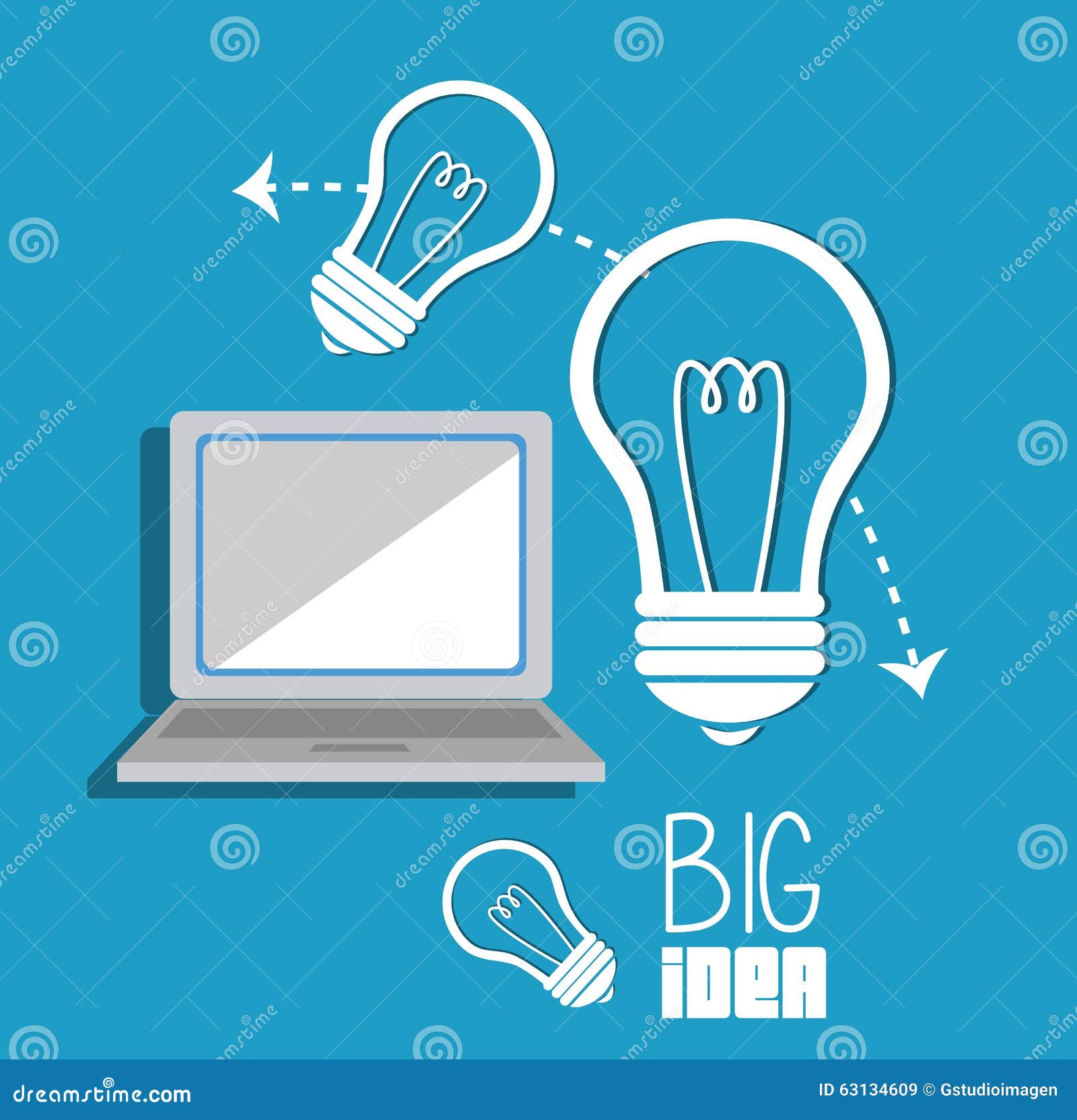 Big ideas graphic stock vector. Illustration of light - 63134609