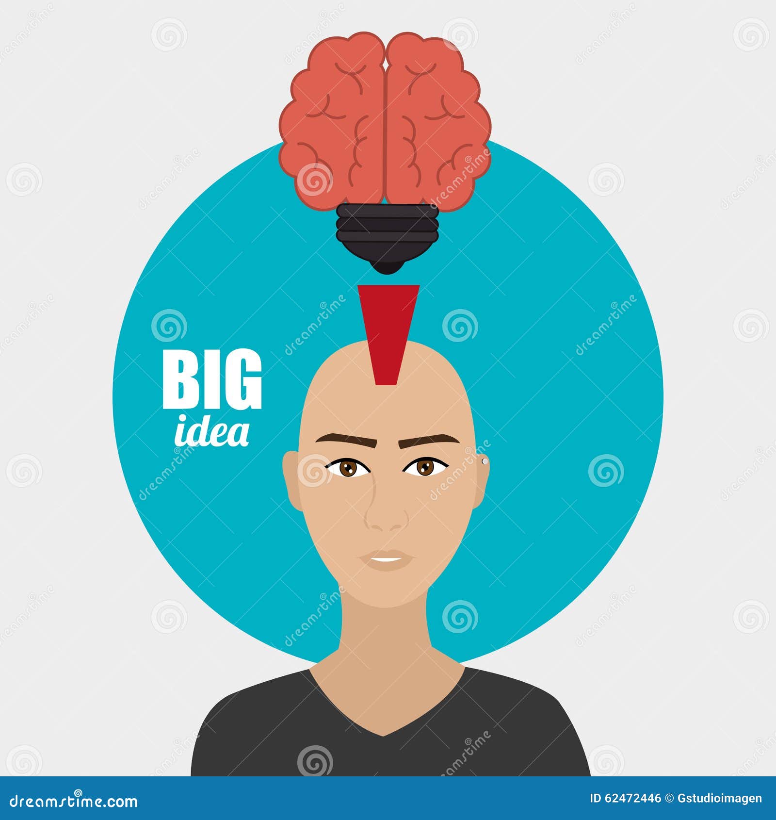 Big ideas from young minds stock illustration. Illustration of cartoon ...