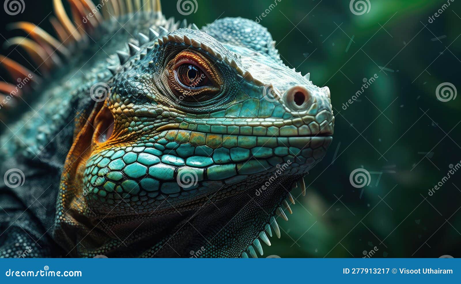Iguana Profile Stock Image | CartoonDealer.com #10500673
