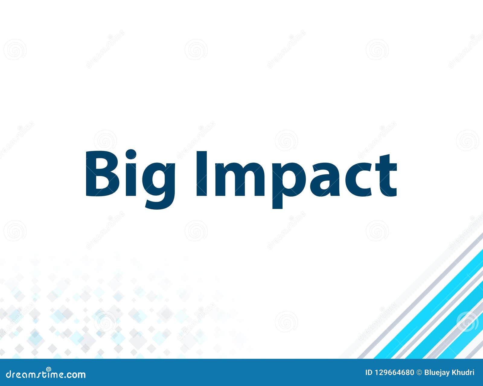 Big Impact Modern Flat Design Blue Abstract Background Stock ...