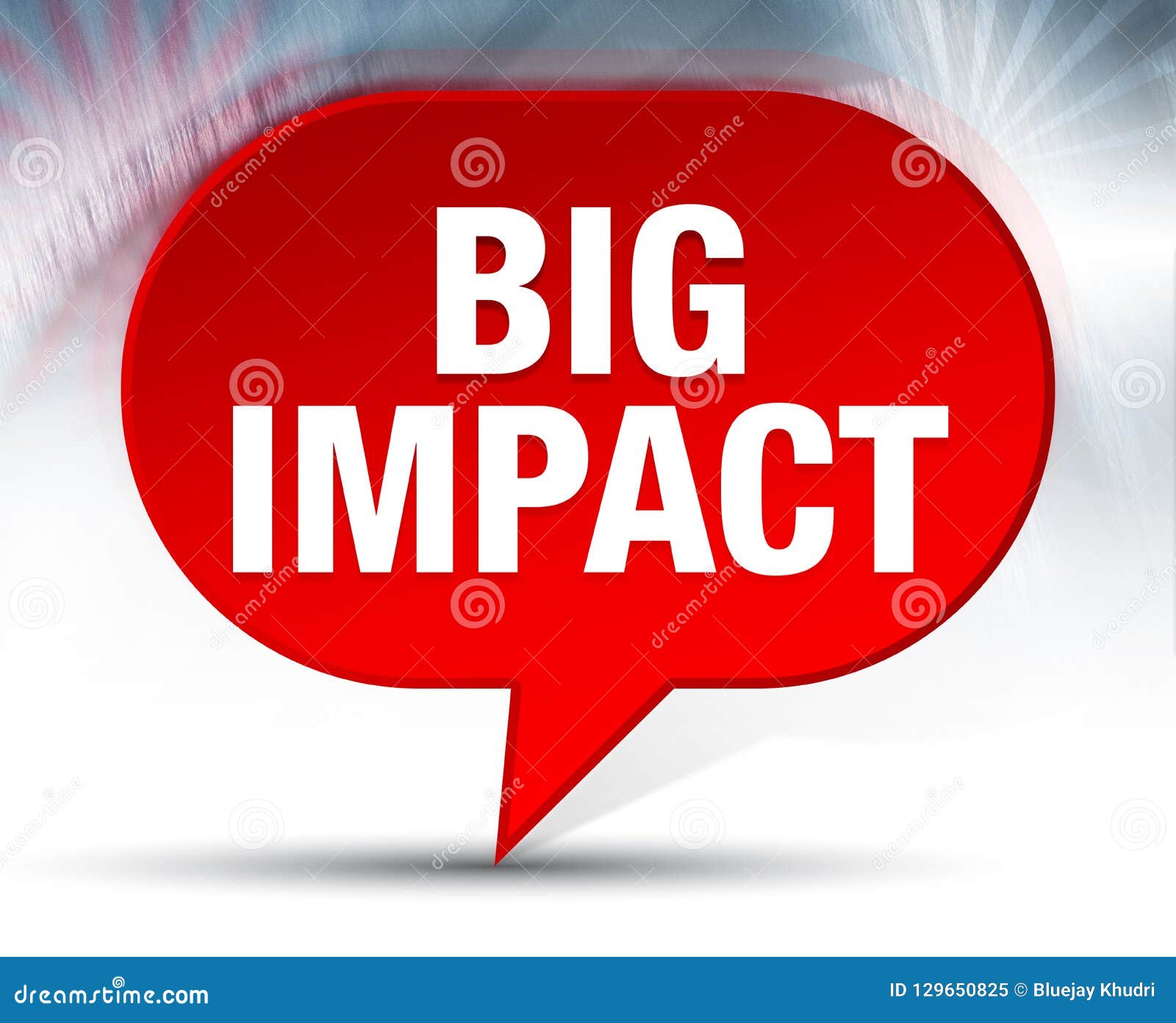 Big Impact Red Bubble Background Stock Illustration - Illustration of ...