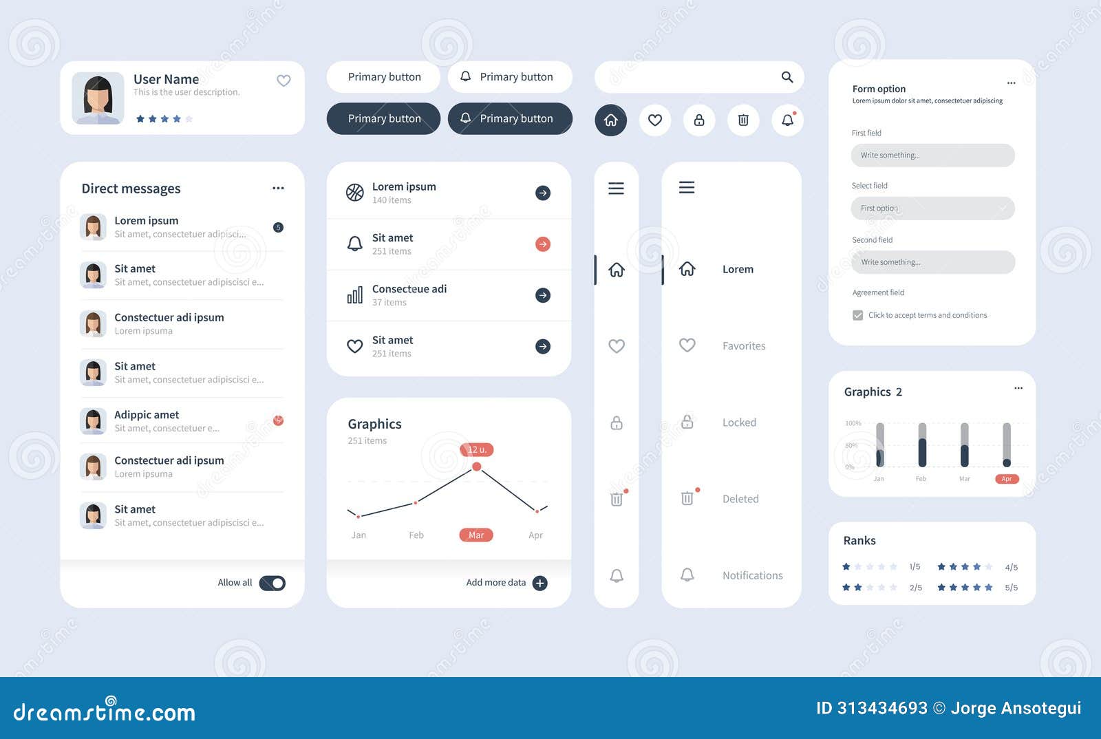 Big and Improved Ui Kit for Web Designing, Mobile Apps with the ...