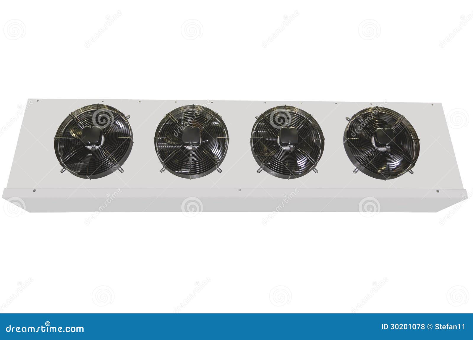 Big Industrial Air Conditioner Stock Photo - Image of four, blowing ...