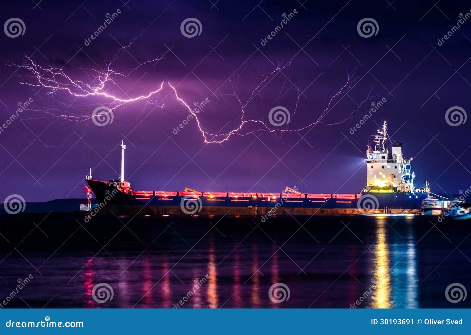 Big Cargo Ship on the Water Stock Image - Image of large, import: 30193691