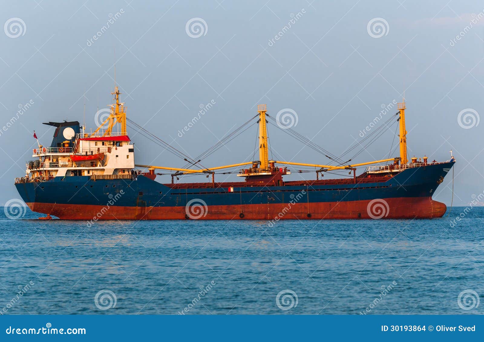Big Cargo Ship on the Water Stock Photo - Image of goods, merchant ...