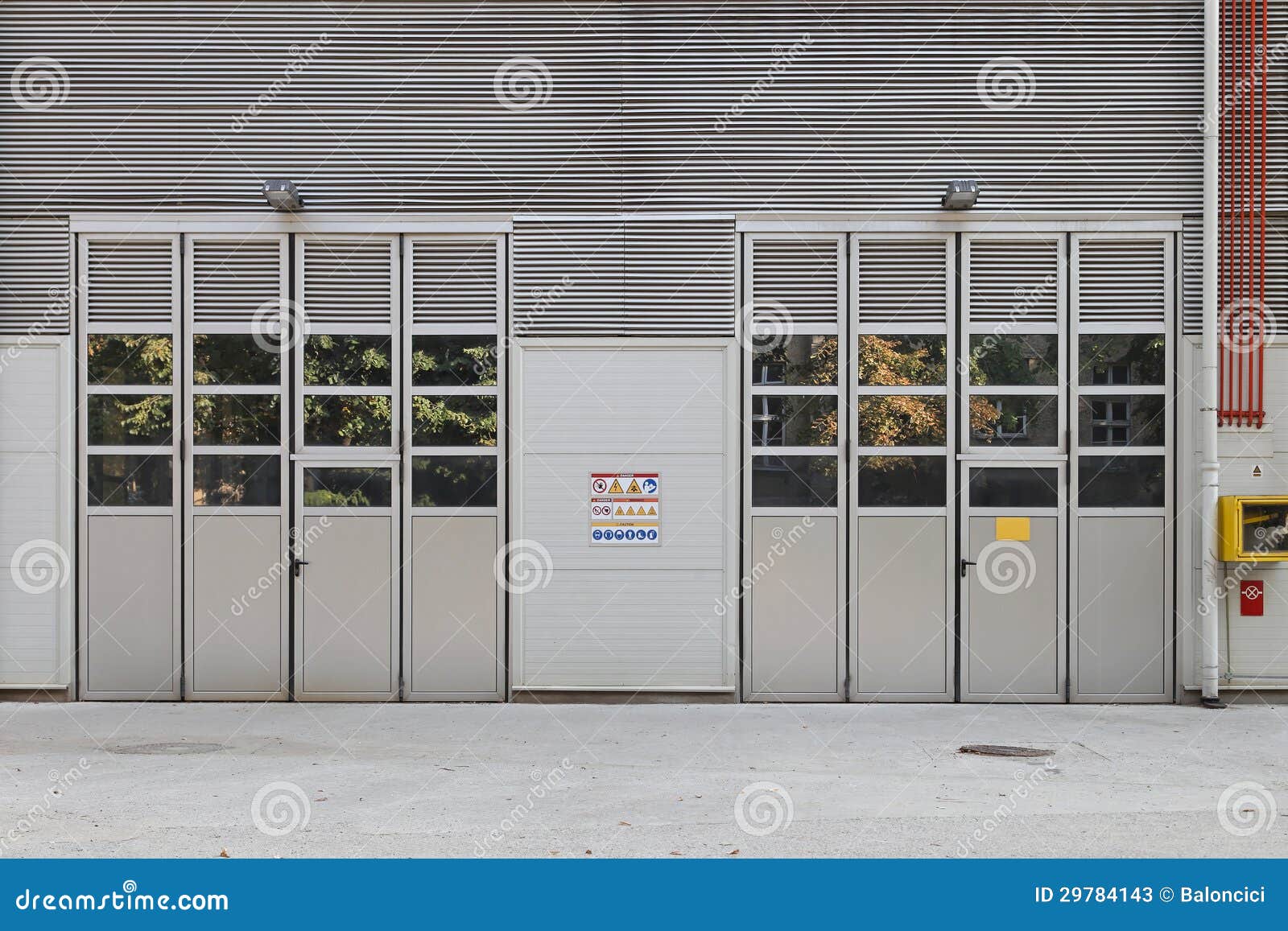 Factory doors stock image. Image of meter, exterior, propane - 29784143