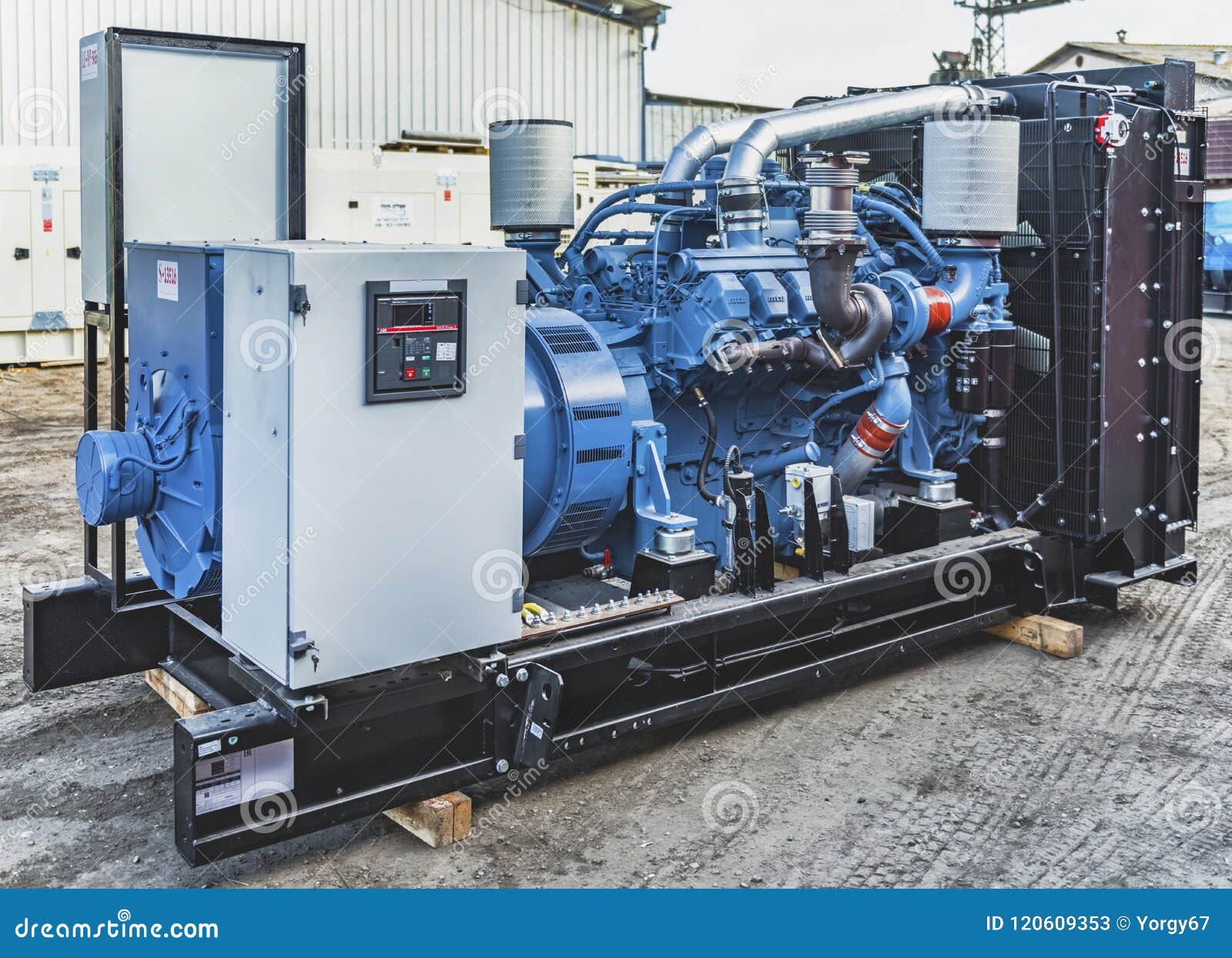 Big industrial generator editorial stock photo. Image of israel - 120609353