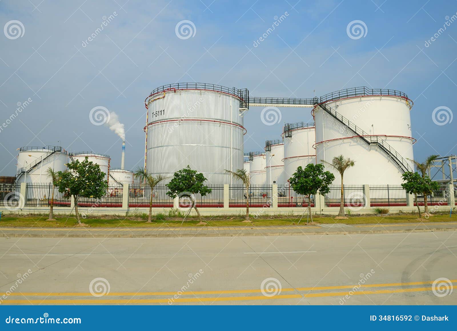 Big Industrial oil tanks stock photo. Image of port, metal - 34816592
