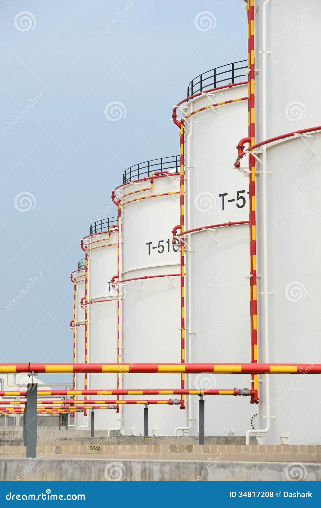 Big Industrial oil tanks stock photo. Image of environment - 34817208