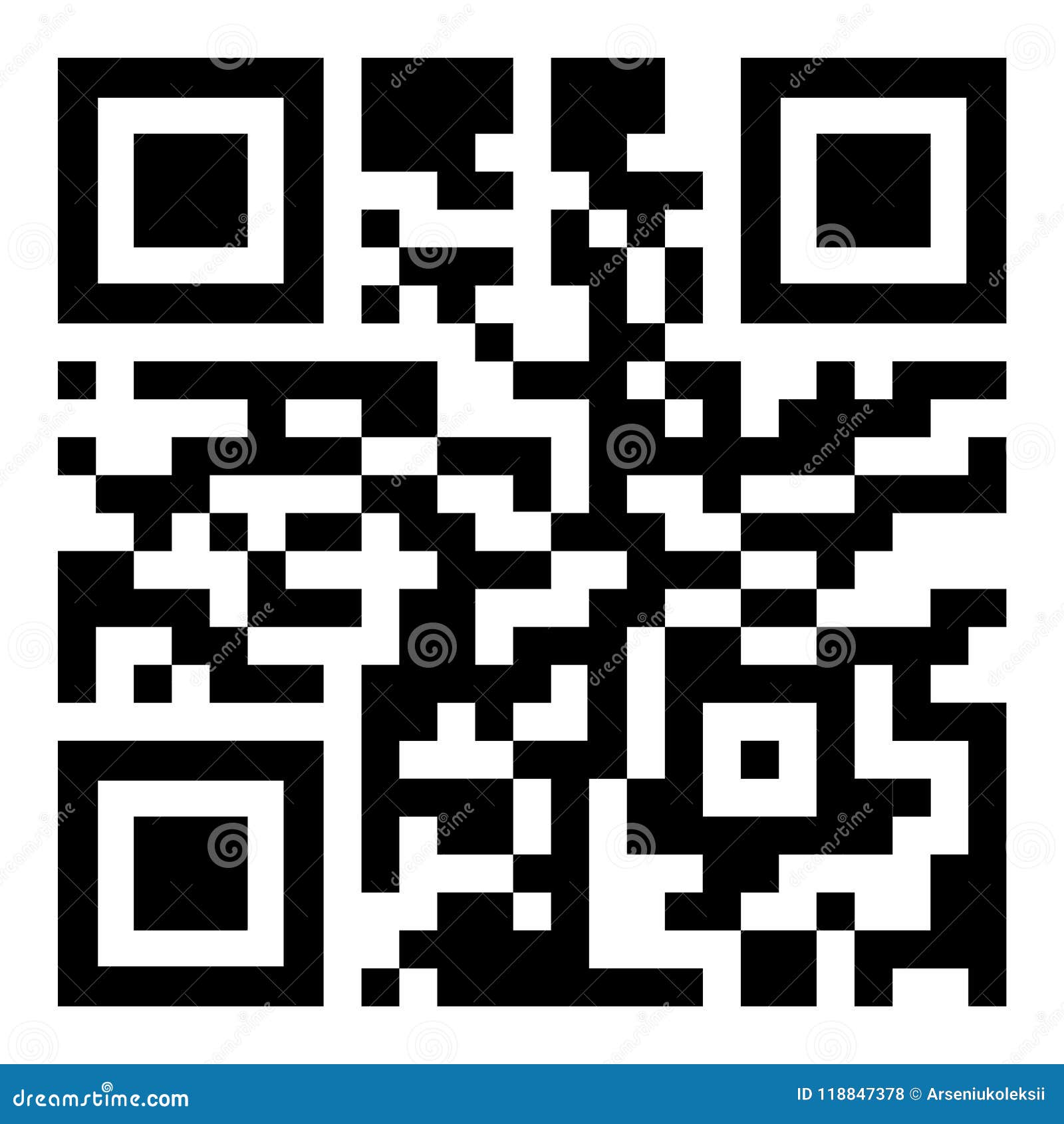 Big informational qr code stock vector. Illustration of black - 118847378