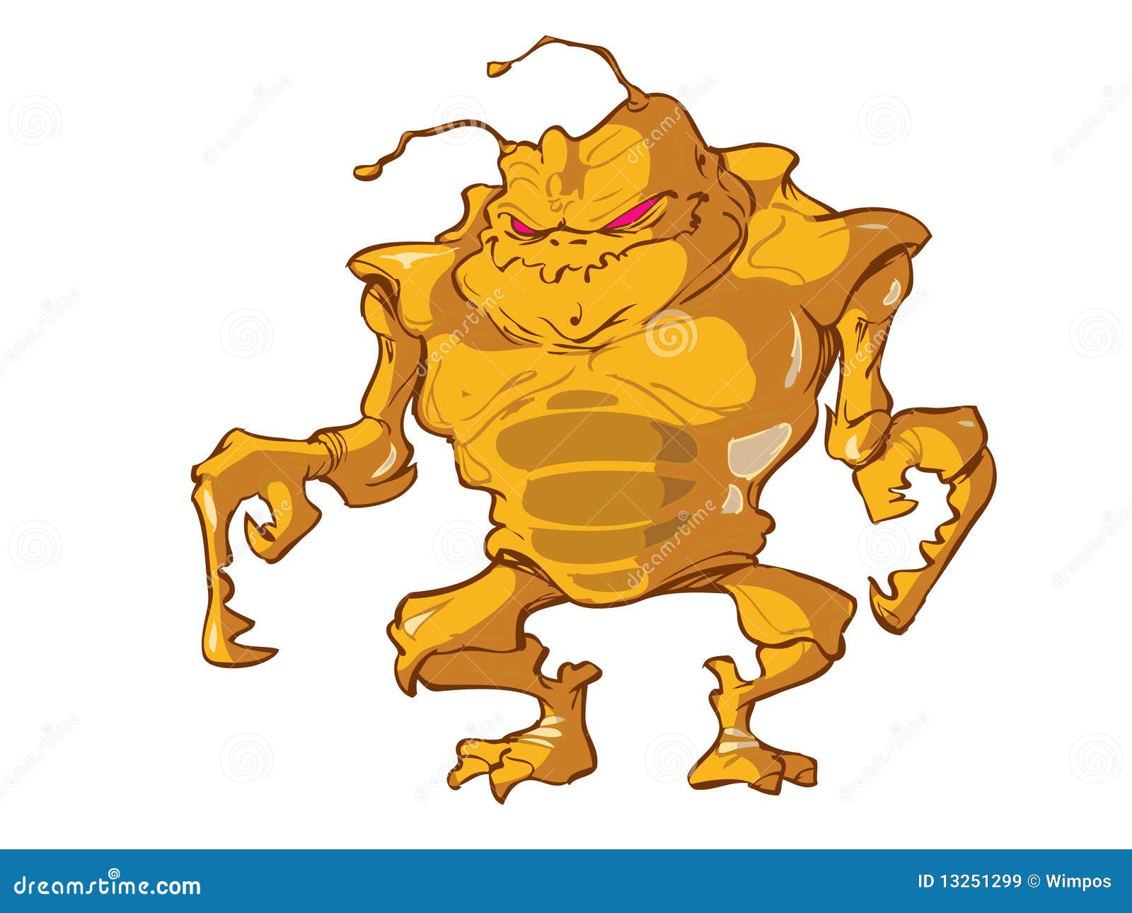 Big insect alien stock illustration. Illustration of space - 13251299