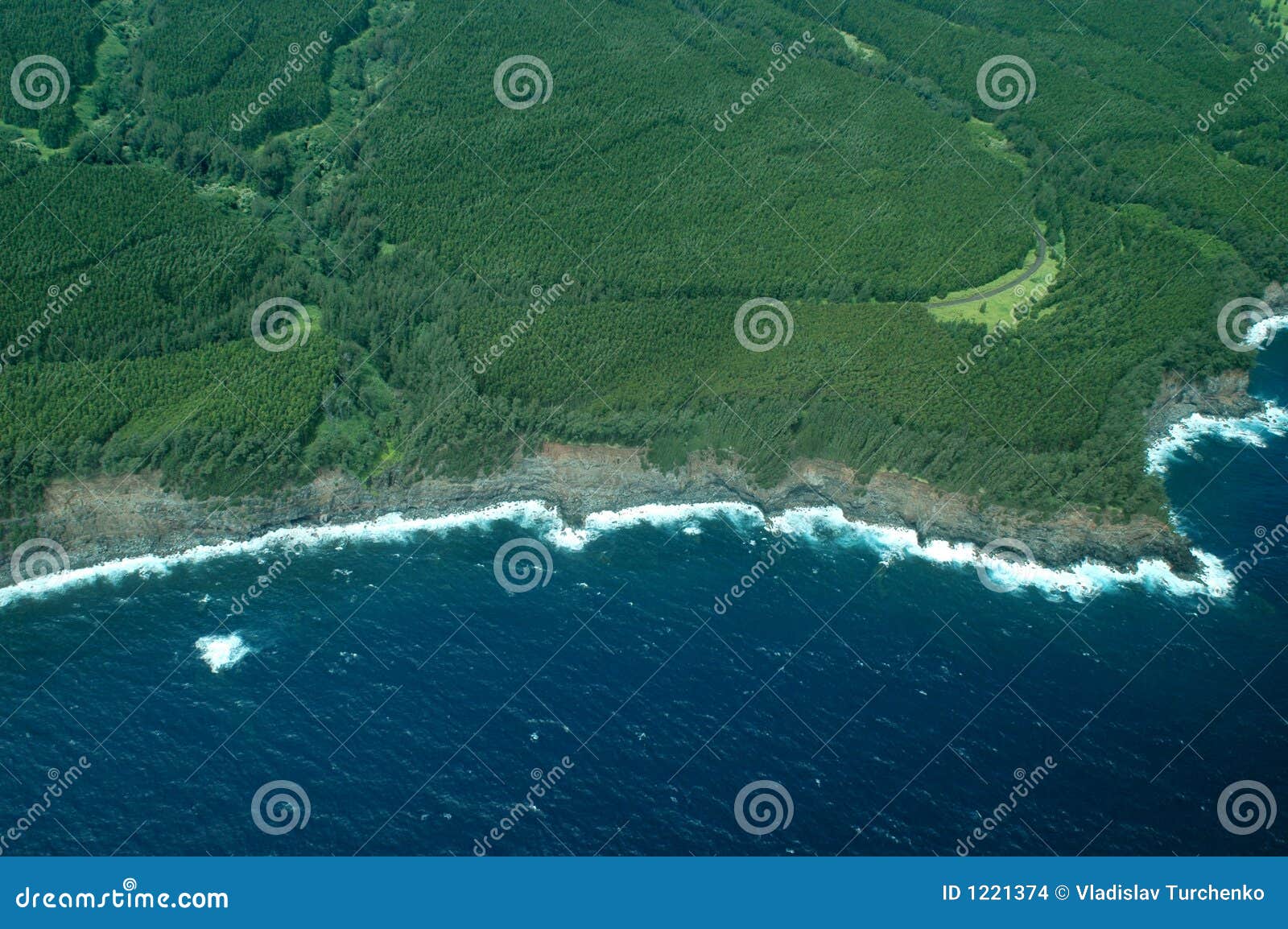 Big Island Aerial Shot - Coastline Stock Photo - Image of hilo ...