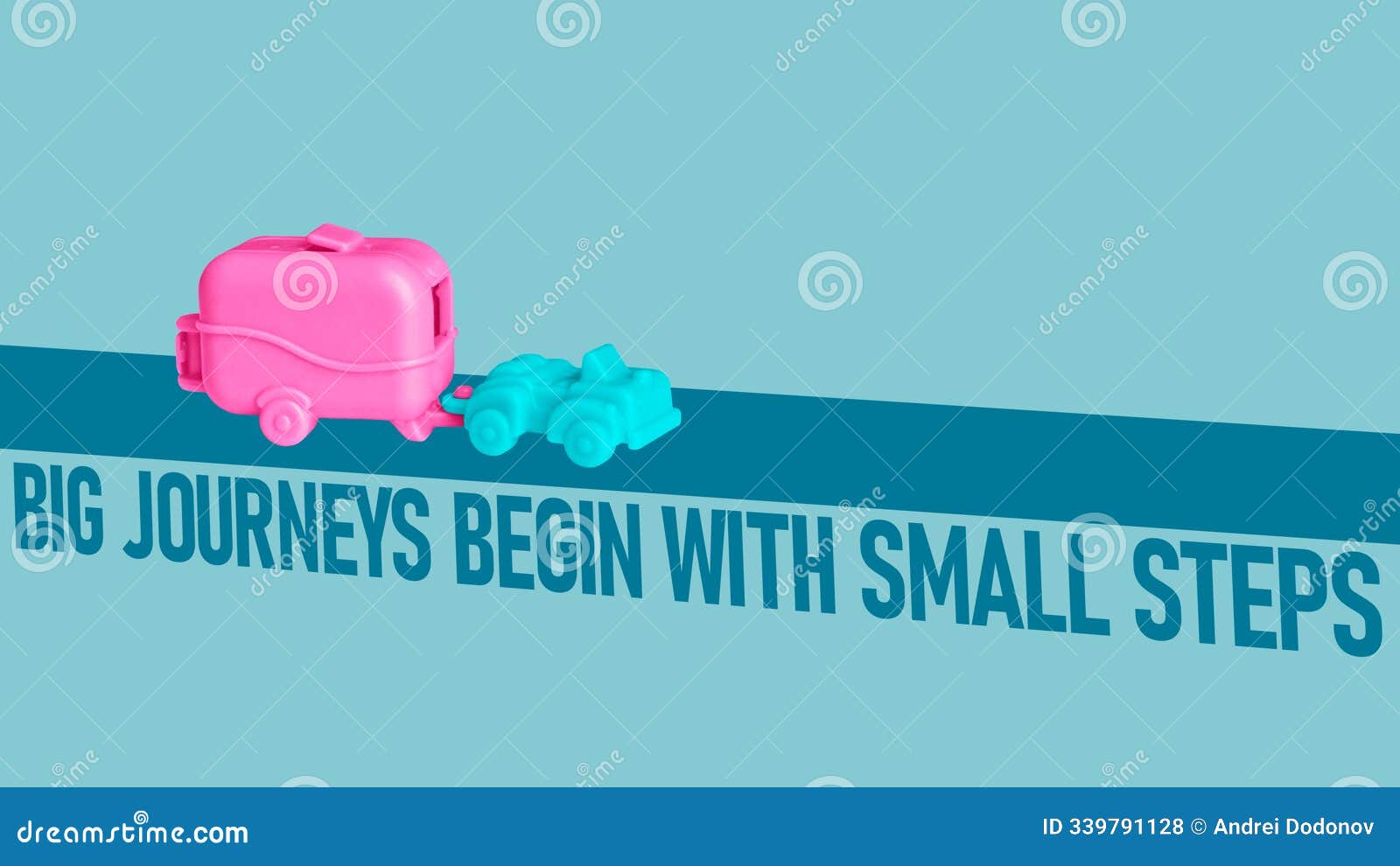 Big Journeys Begin with Small Steps Motivation Quote is Shown Using the ...