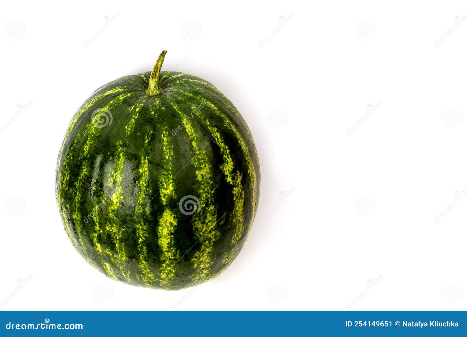 Big Juicy Watermelon on a White Background. Stock Image - Image of ...