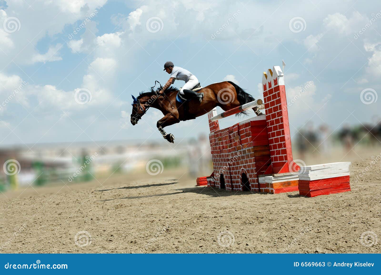 Big jump stock image. Image of obstacle, filly, competitor - 6569663