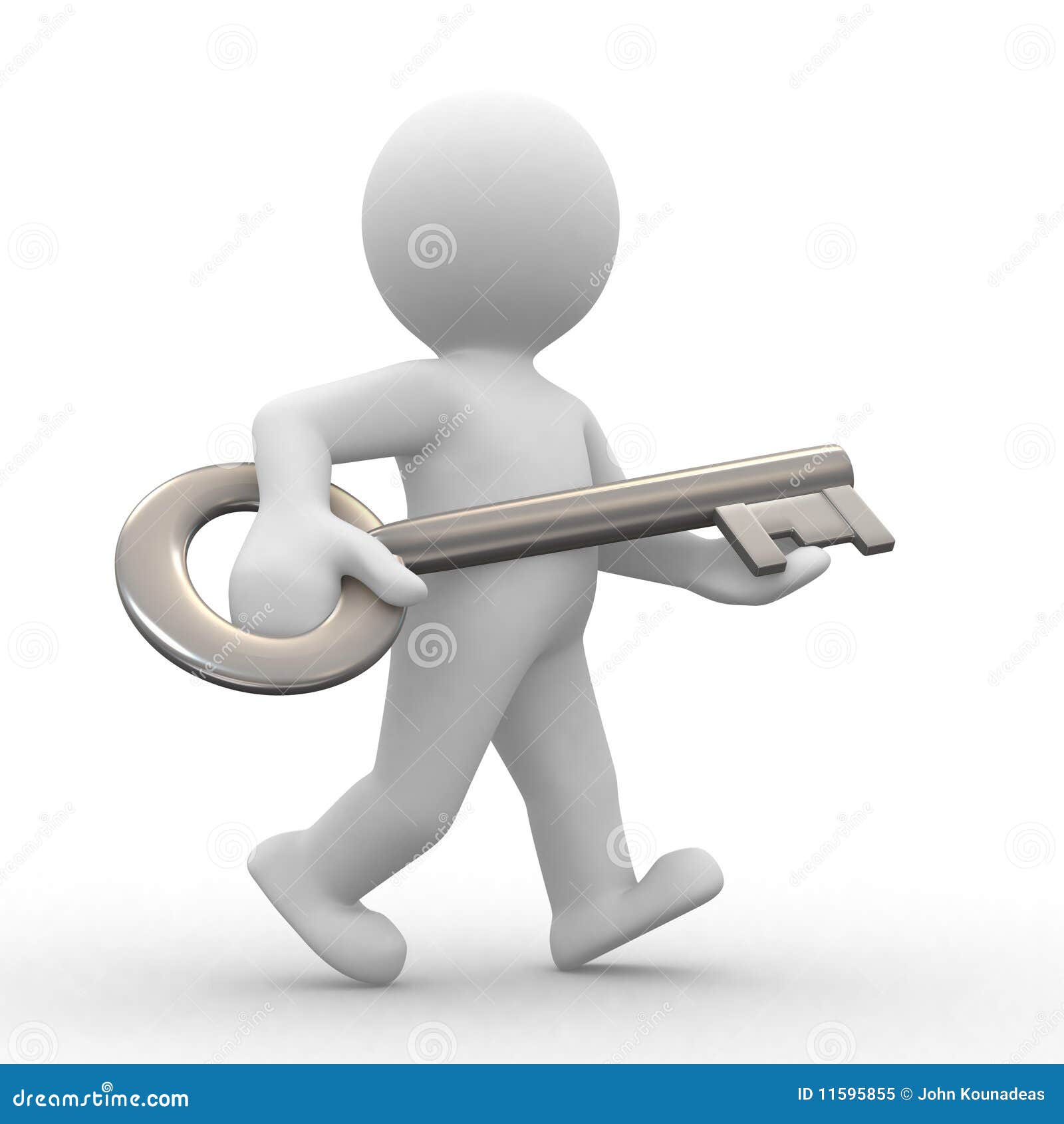 Big key stock illustration. Illustration of unlock, investment - 11595855