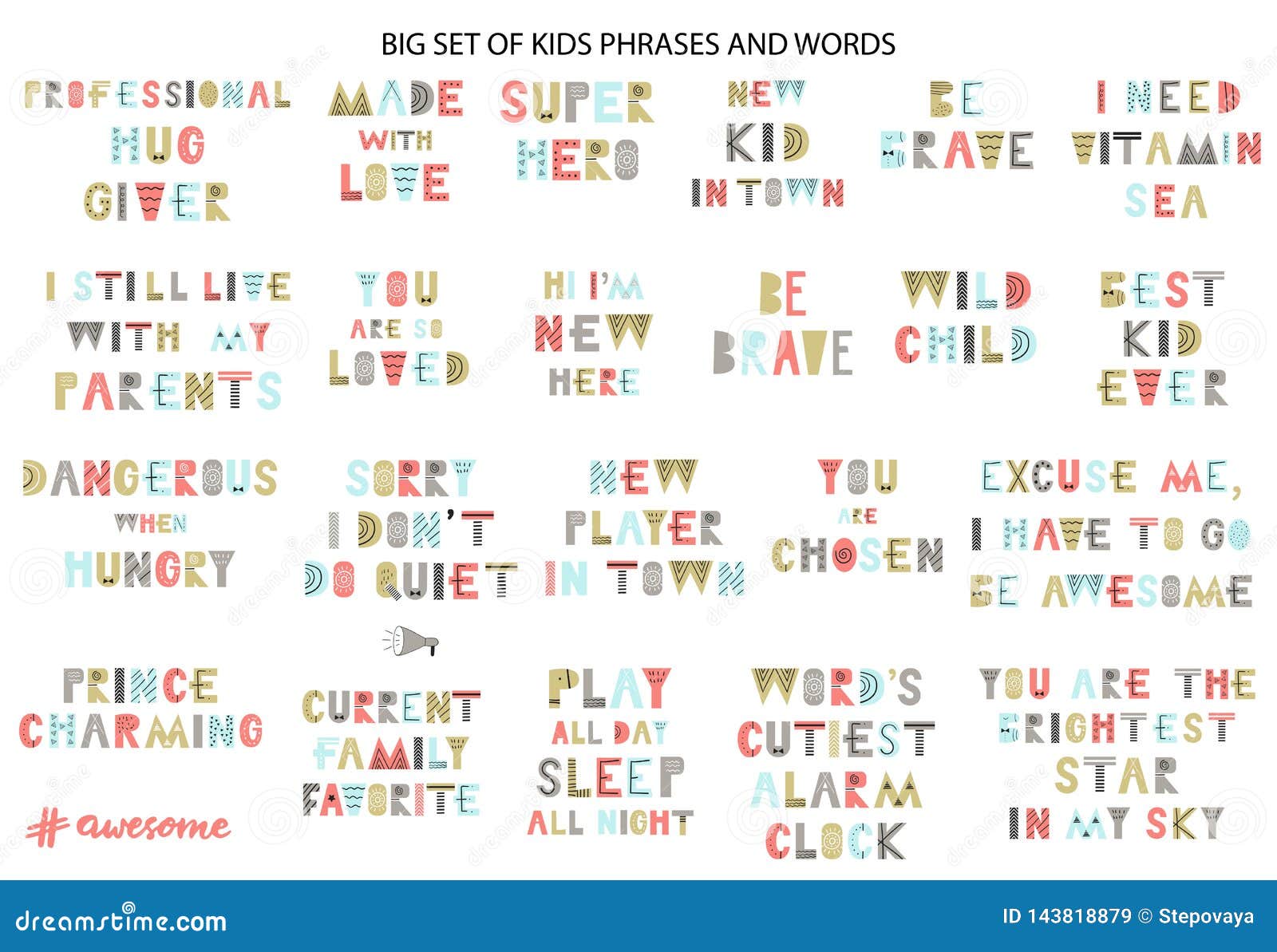 Collection Of Lettering With Amount Of Days Left For Countdown. Set Of ...