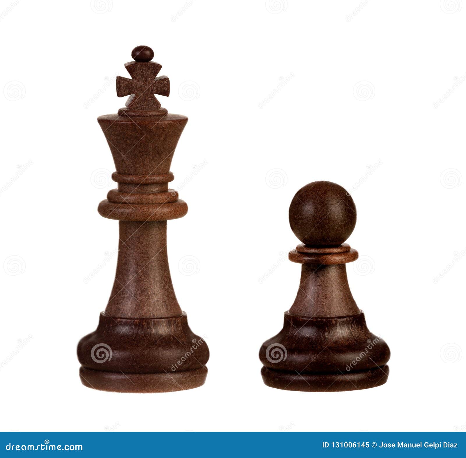 Big king and small pawn stock image. Image of leisure - 131006145