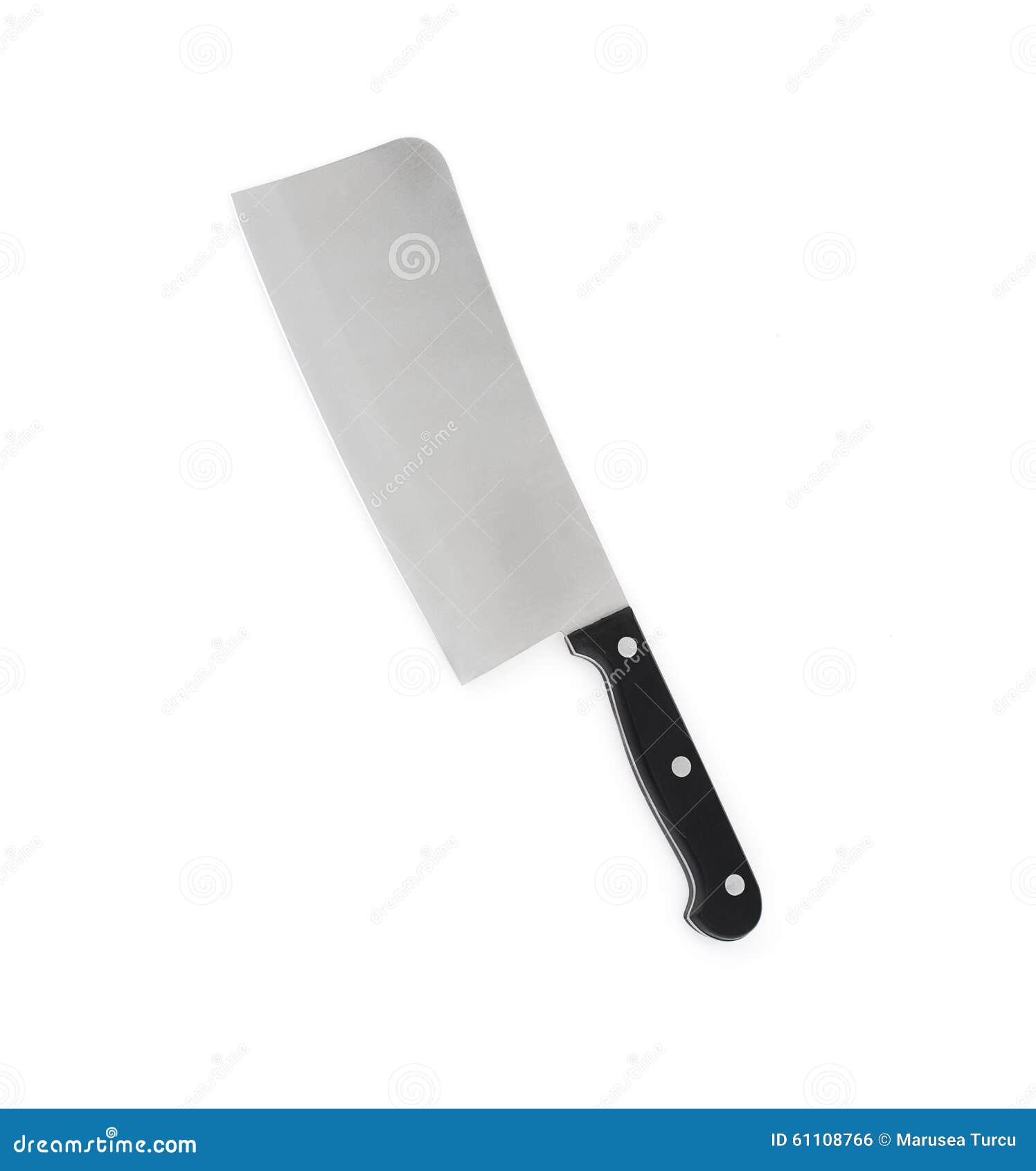 Big Knife with Black Handle Stock Photo - Image of kitchen, blade: 61108766