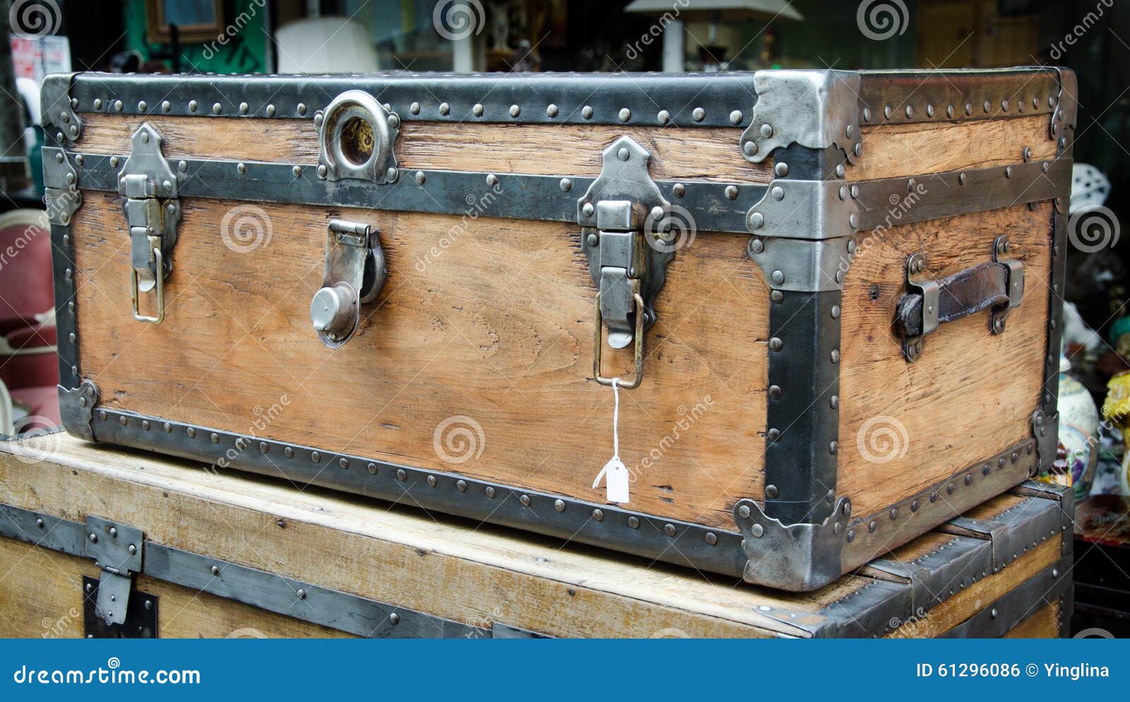 Big and Large Old Wood Case Stock Photo - Image of single, closed: 61296086