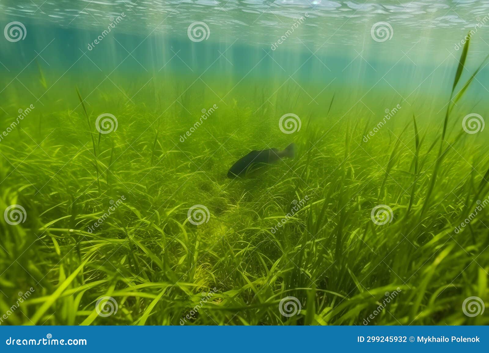 Big Largemouth Bass Fish. Neural Network AI Generated Stock ...