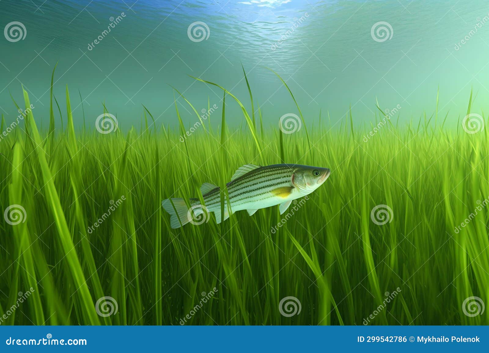 Big Largemouth Bass Fish. Neural Network AI Generated Stock Photo ...