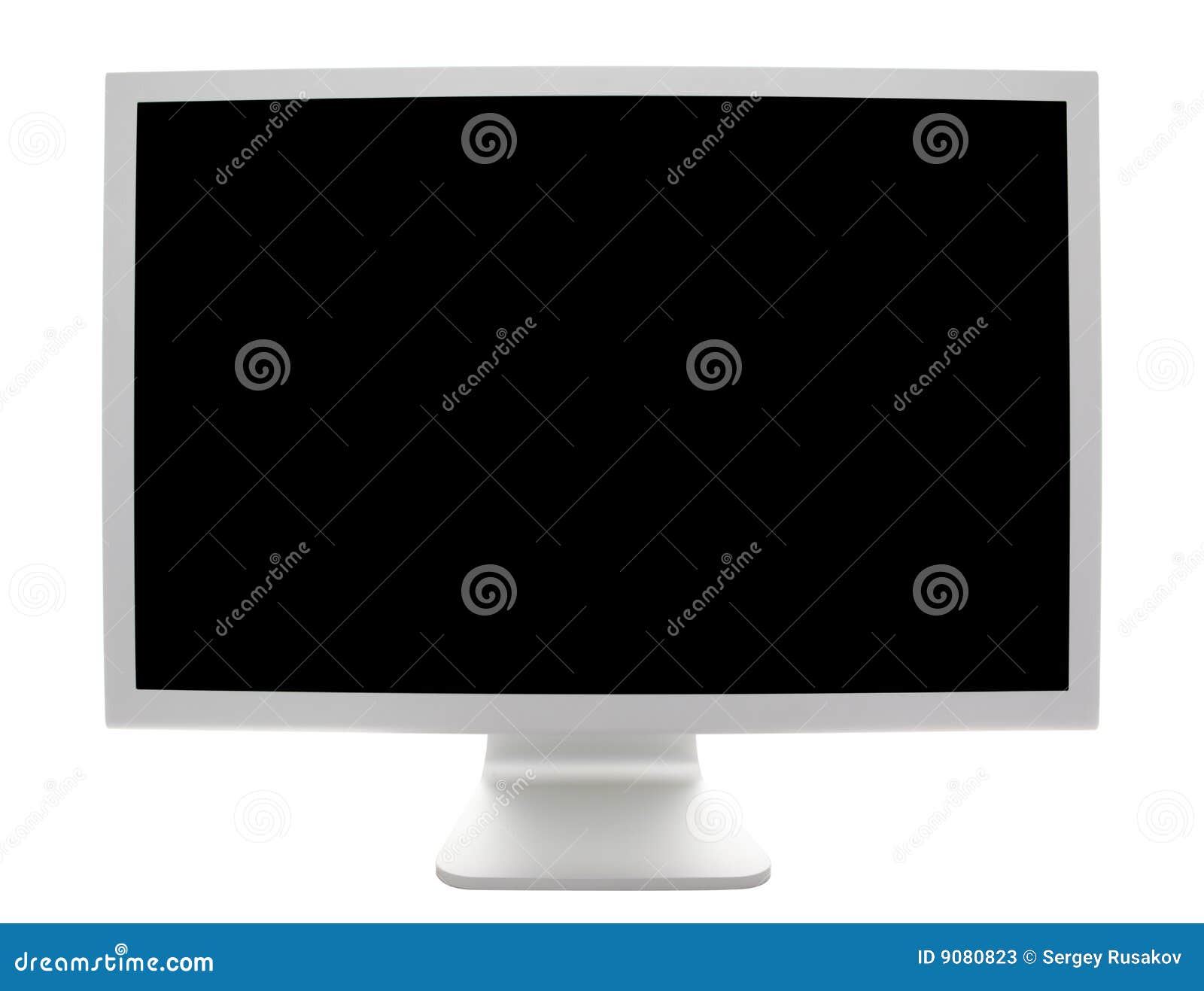 Big LCD Monitor stock image. Image of electronics, object - 9080823