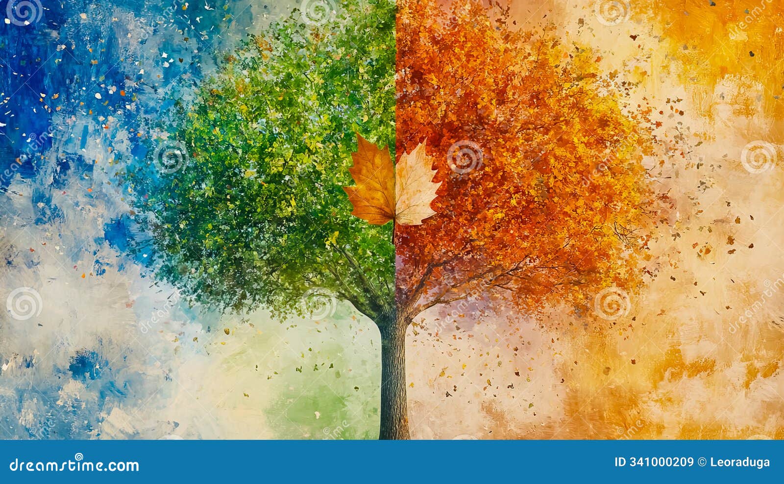 The Big Leaf of the Tree is the Centerpiece of the Four Seasons Concept ...