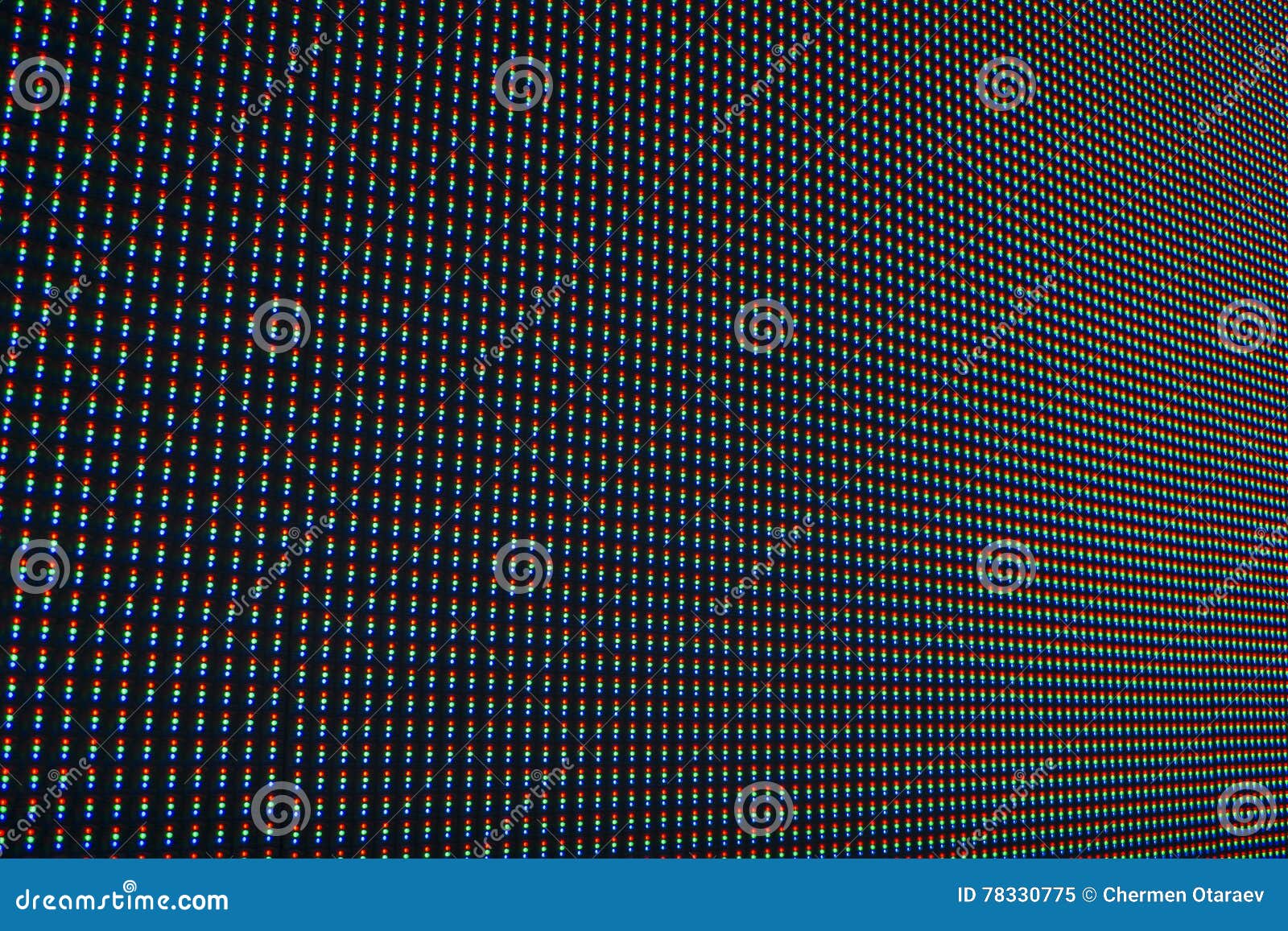 Big Led Screen Panel Closeup Pattern Stock Image - Image of green ...