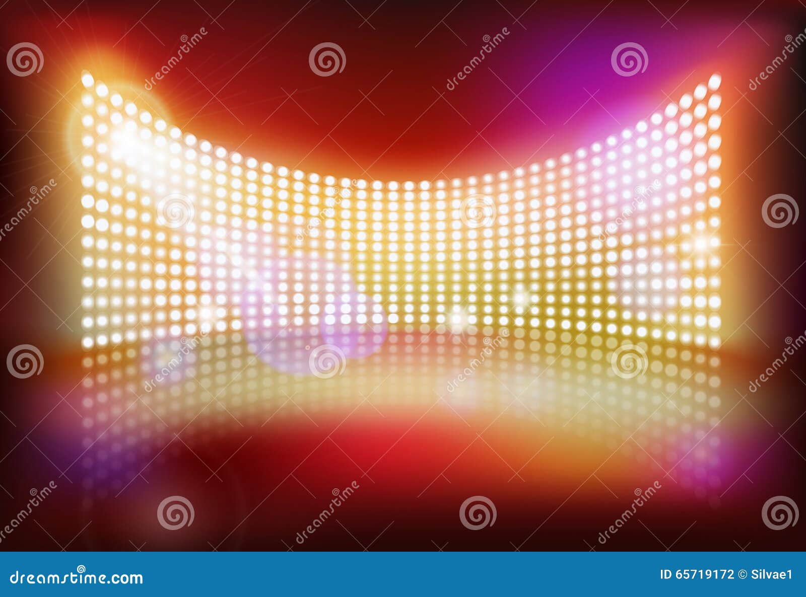 Big Led Screen. Vector Illustration. Stock Vector - Illustration of ...