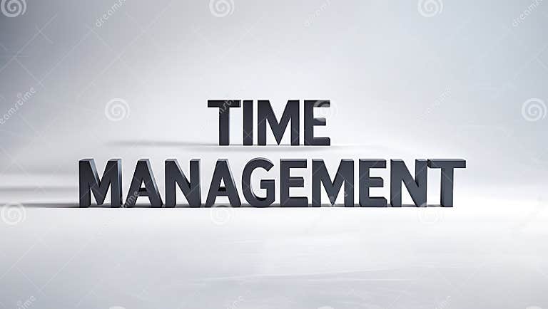Big Letters Spell Out Time Management. this Concept is Essential for ...