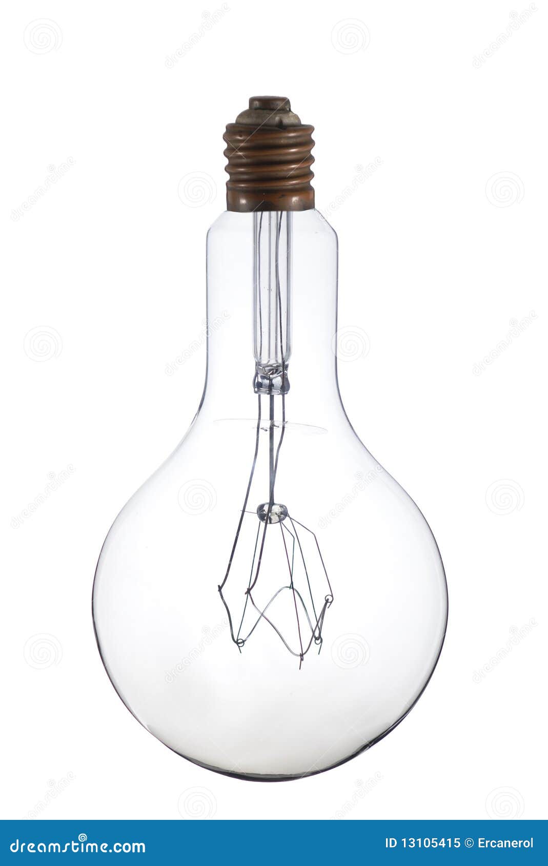 Clear light bulb stock image. Image of filament, incandescent - 13105415