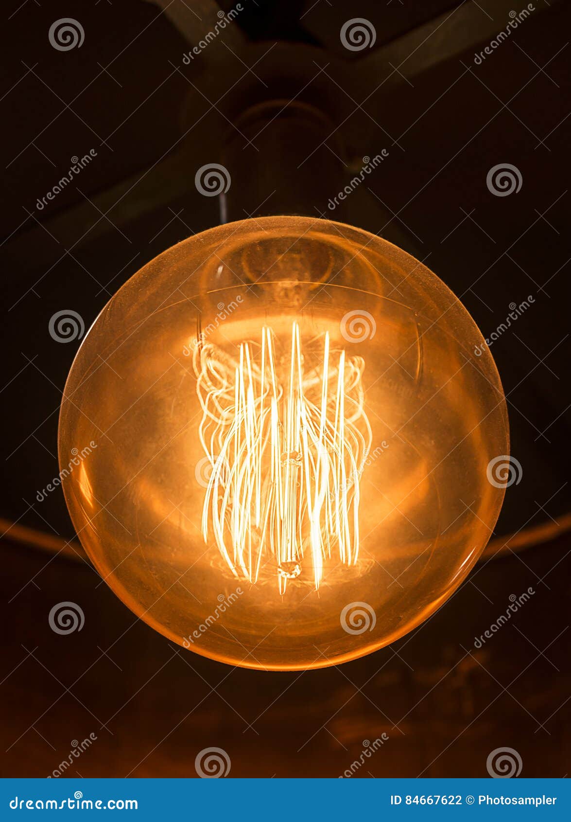 Big lightbulb turned on stock photo. Image of electric - 84667622