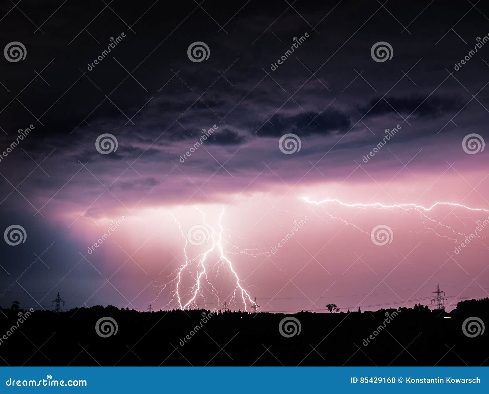 Big Lightning stock photo. Image of thunder, powerful - 85429160