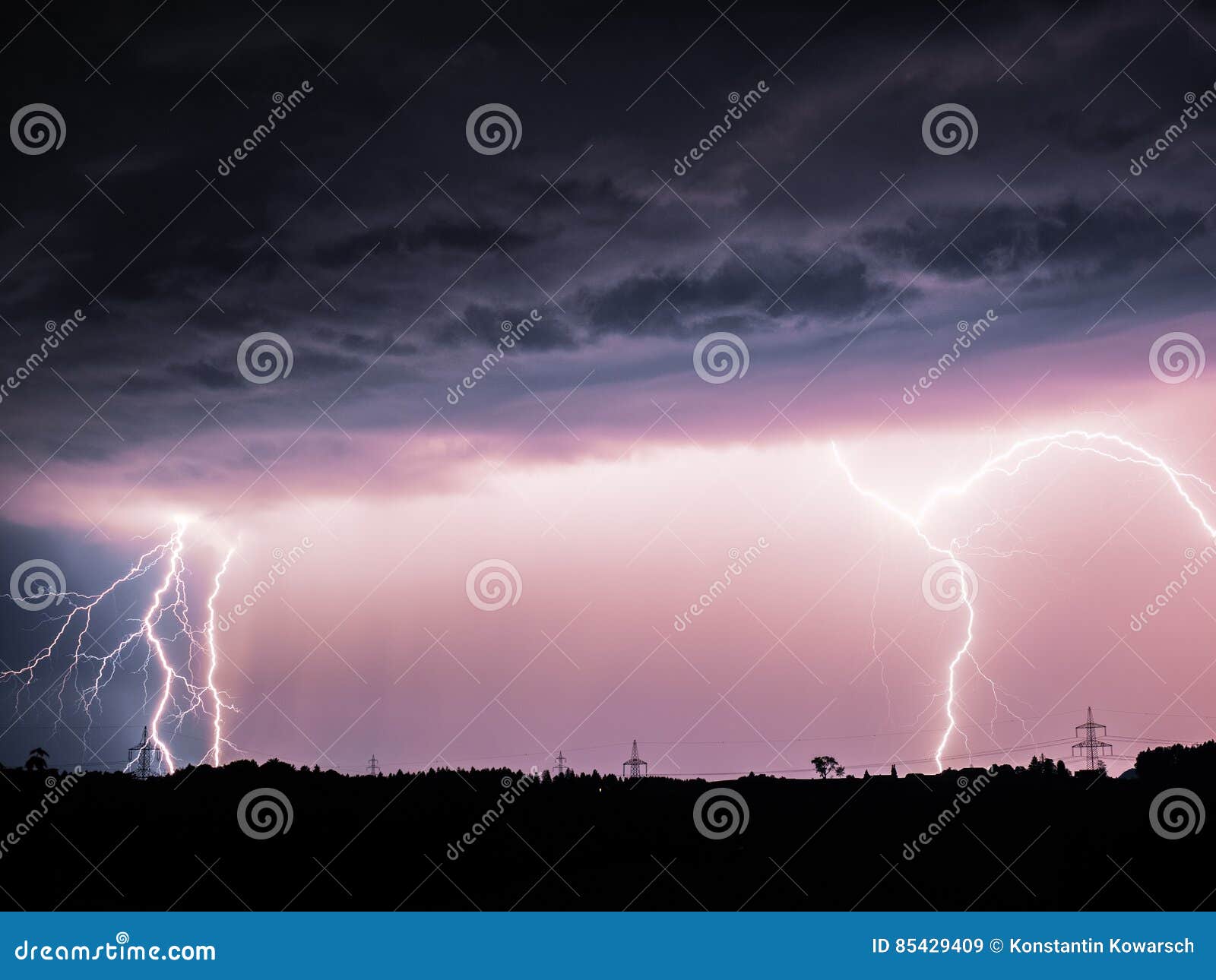 Big Lightning stock image. Image of strike, light, powerful - 85429409